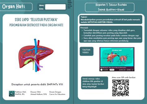 Seri Lkpd Edisi 2023 Telusur Pustaka Perombakan Eritrosit Pada Organ Ekskresi Hati Simpul Ipa