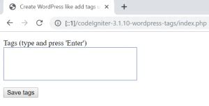 Create Wordpress Like Add Tags Using Codeigniter And JQuery Roy Tutorials