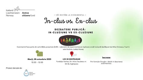 Met Organizes A Public Debate Inclusion Vs Exclusion Mihai Eminescu Trust