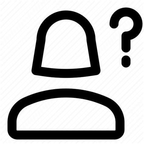 Single Woman User Question Mark Icon Download On Iconfinder