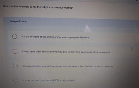 Solved Which Of The Following Is Not True Of Process Chegg
