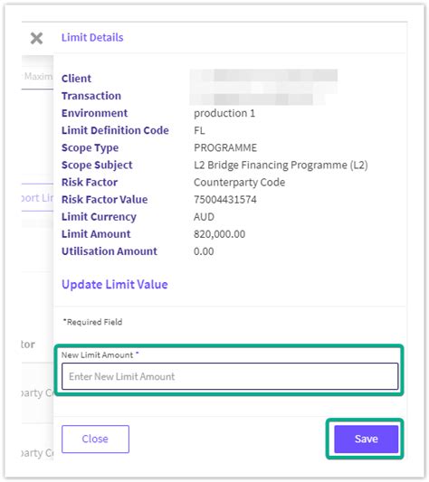 Editing Limits Editing Limits
