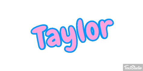 Taylor Name Animated  Logo Designs