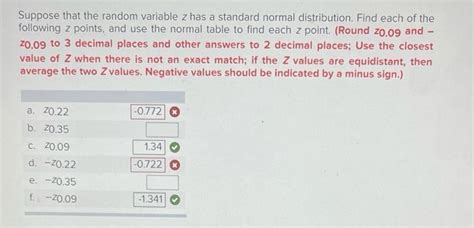 solved suppose that the random variable z has a standard