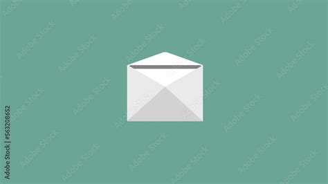 icon 2d animation envelope notification icon motion graphics animation