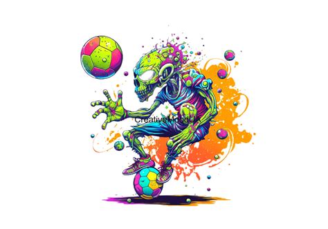 The Alien Is Playing Football Sport Graphic By Creativemoodua