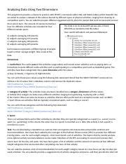 Analyzing Data Tracking Caloric Burn With Activity Plans For Course Hero