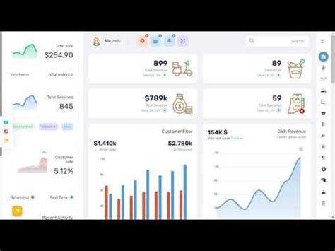 Restaurant Dashboard Bootstrap Admin Template With RTL Light Theme Dashboard Bootstrap