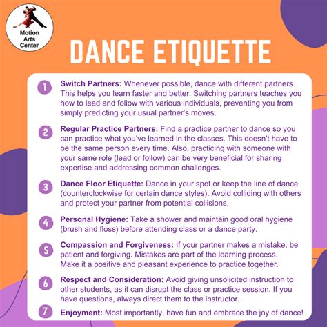 Introduction To Dance Etiquette Motion Arts Center Dance Fitness Studio