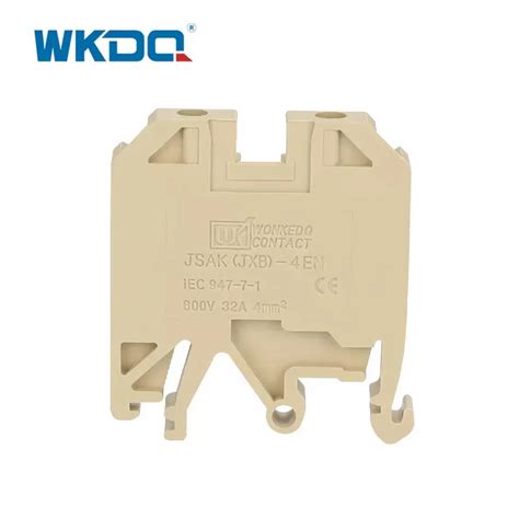 China Jsak 4en Universal Power Cable Terminal Block Screw Wire Connectors Pa 66 Material