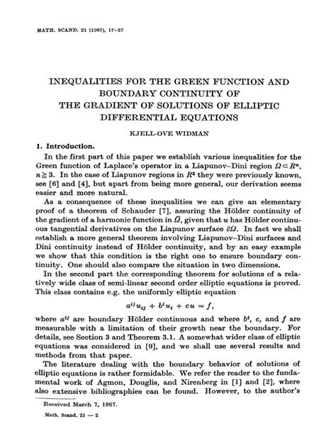 Widman Paper 1967 Pdf