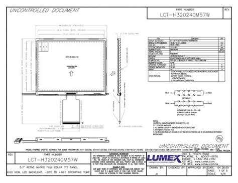 LDM MI LED Displays Thru Hole Dot Matrix X LUMEX PDF Catalogs Technical
