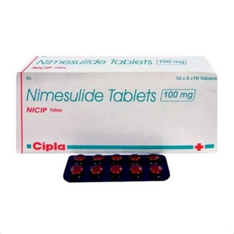 Nimesulide 100 Mg At ₹ 4345stripe Nimesulide Tablet In Surat Id