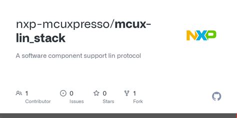 Github Nxp Mcuxpressomcux Linstack A Software Component Support