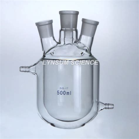 500ml Glass Jacketed Flask Reactor Vessel Round Bottom Flask Beaker