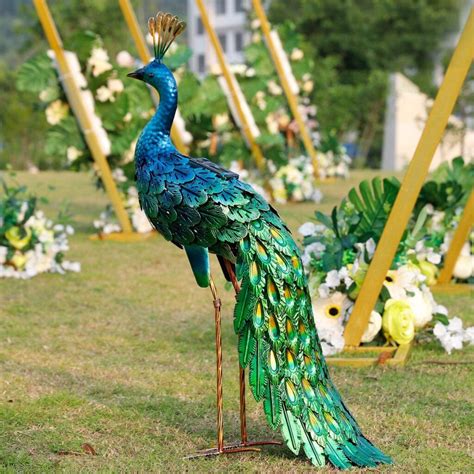 Peacock Garden Statue The Garden And Patio Home Guide