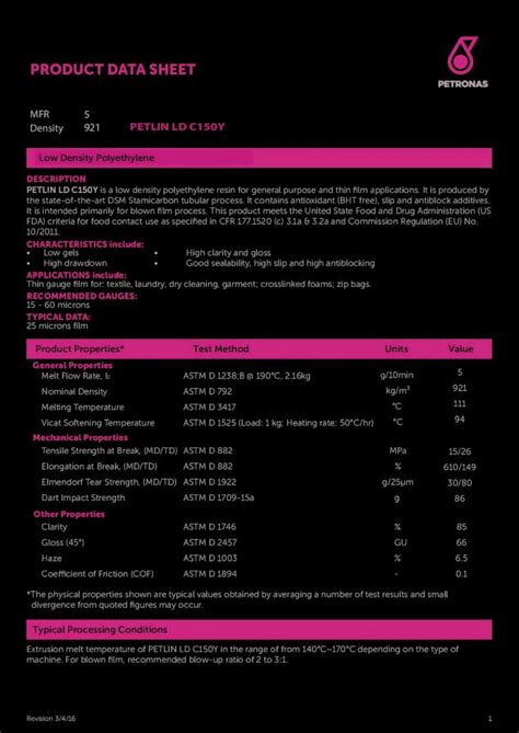 PDF PRODUCT DATA SHEET Petronas The State Of The Art DSM Stamicarbon Tubular Process It