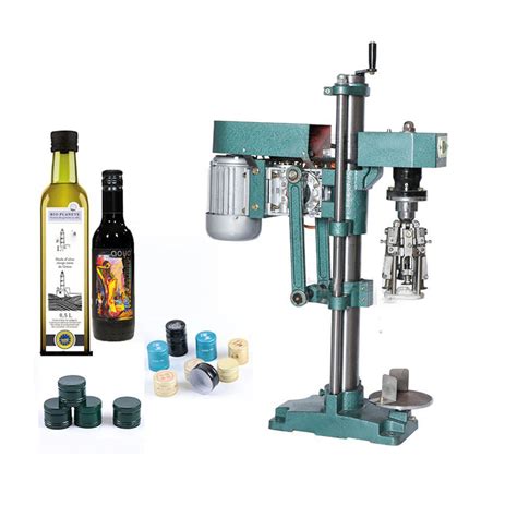 Semi Automatic Glass Bottles Aluminum Metal Caps Ropp Capping Machine