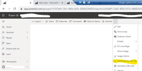 solved error downloading pbix file from service microsoft fabric
