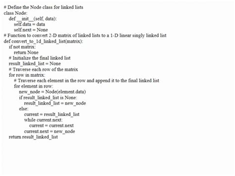 SOLVED Describe An Algorithm For Concatenating Two Singly Linked Lists