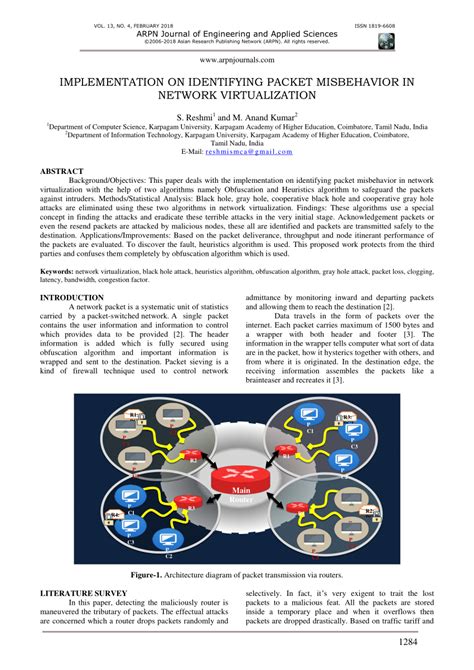 pdf implementation on identifying packet misbehavior in network