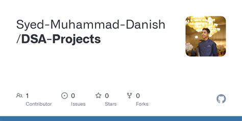 Github Syed Muhammad Danishdsa Projects