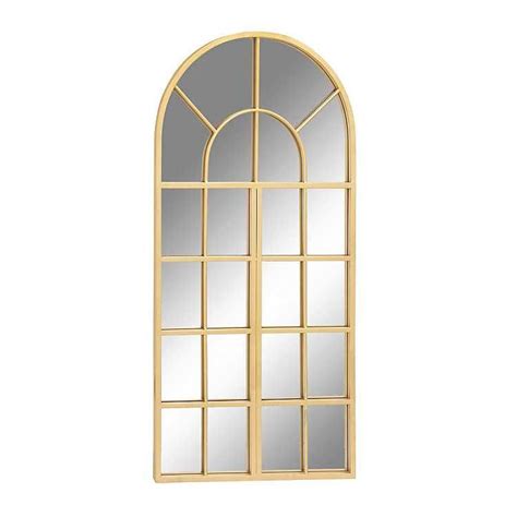 Gold Arch Window Paned Wall Mirror Mirror Wall Gold Mirror Wall Mirror