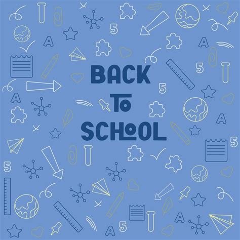 Blue School Background Vector Art Icons And Graphics For Free Download