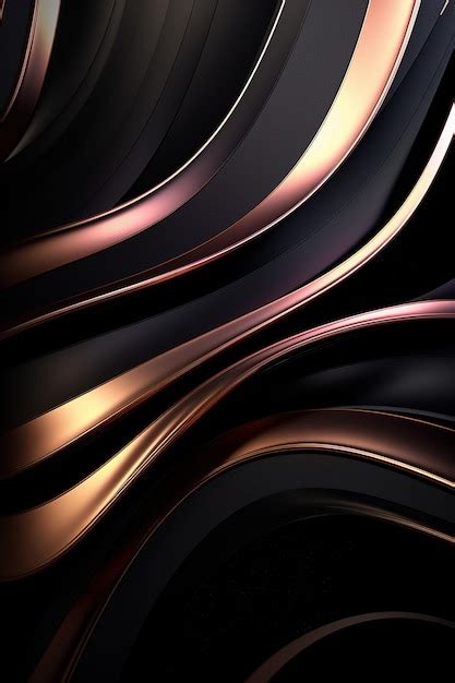 Premium Ai Image Transformative Fluidity Metallic Waves As The Essence Of Dynamic Background