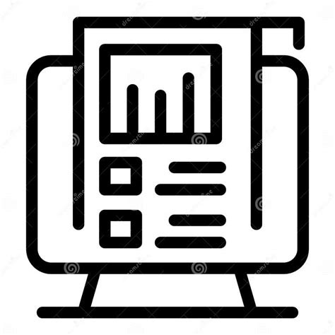 Computer Showing Graph And Charts For Business Analysis Stock Vector