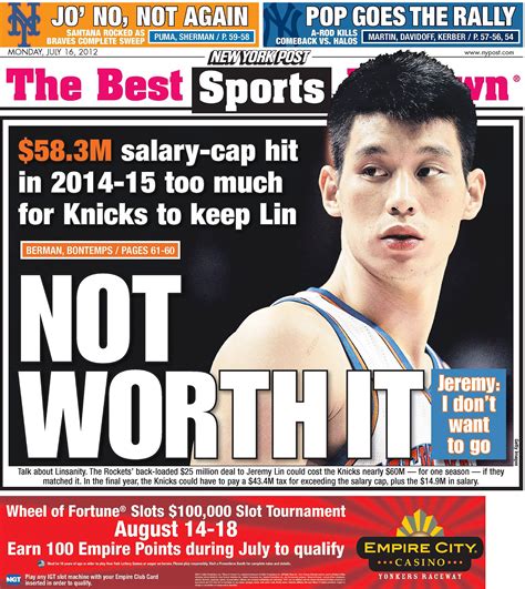 How The Knicks Painful Divorce With Jeremy Lin Went Down 10 Years Ago