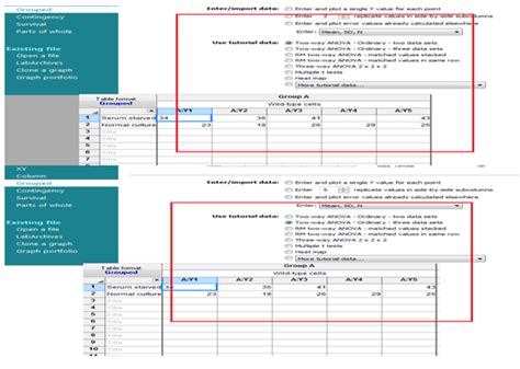 Selecting Models To Import Data For Xy Columns And Grouped Tables In