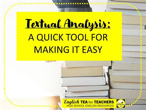How To Make Text Analysis Easy Using A Text Analysis Graphic Organiser