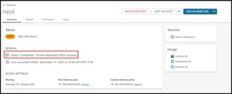 Spice Incremental Refresh In Amazon Quicksight