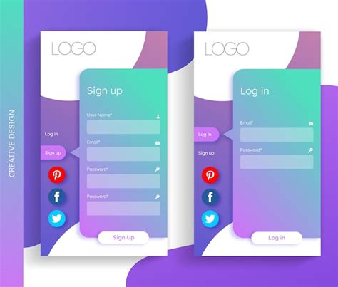 Premium Vector Minimal Ui Ux Creative Tempate Design