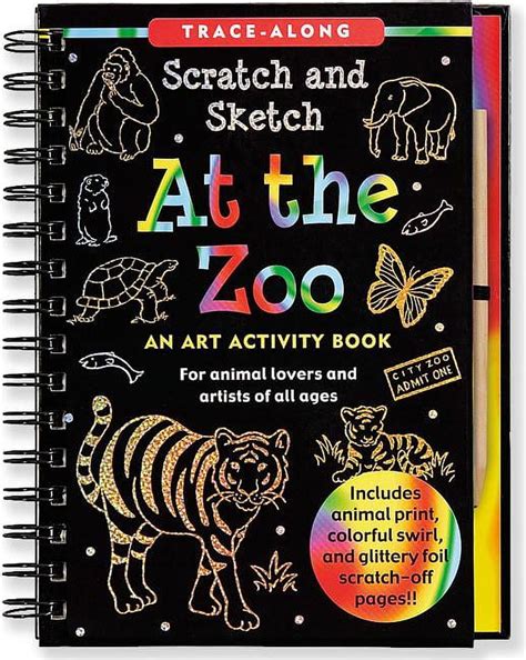 Trace Along Scratch And Sketch Scratch And Sketch At The Zoo Trace