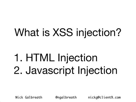 Libinjection From Sqli To Xss Speaker Deck