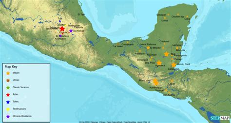 Mesoamerica Teotihuacan World Map 746x724
