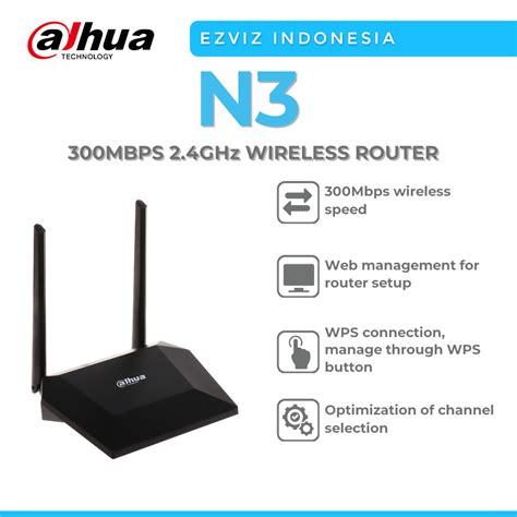 Dahua N3 300mbps 24ghz Wps Web Management Wireless Router Shopee