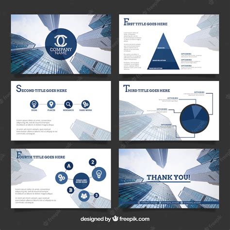 사진이있는 비즈니스 프리젠 테이션 템플릿 프리미엄 벡터