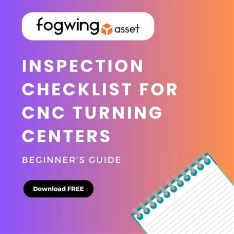 Inspection Checklist For Cnc Grinding Machines Fogwing
