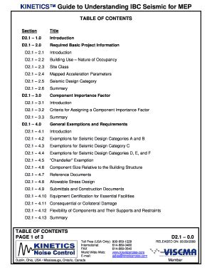 Fillable Online KINETICS Guide To Understanding IBC Seismic For MEP Fax Email Print PdfFiller