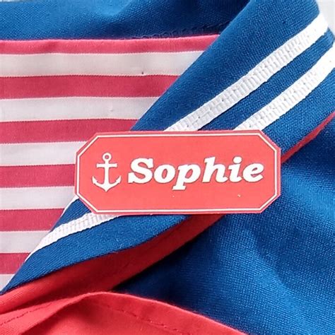 Scoops Ahoy Name Badge Etsy