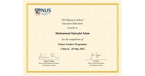Muhammad Sakeef On Linkedin Future Leaders Programme • Muhammad Sakeeful Islam • National
