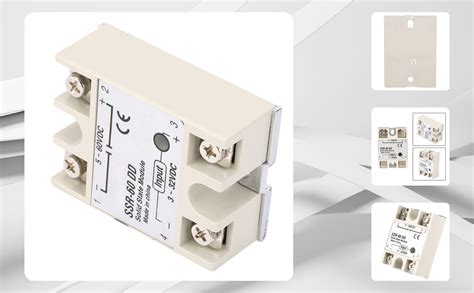 Keenso SSR 60DD 3 32VDC To 5 110VDC 60A Output Current DC DC Solid State Relay SSR Module For