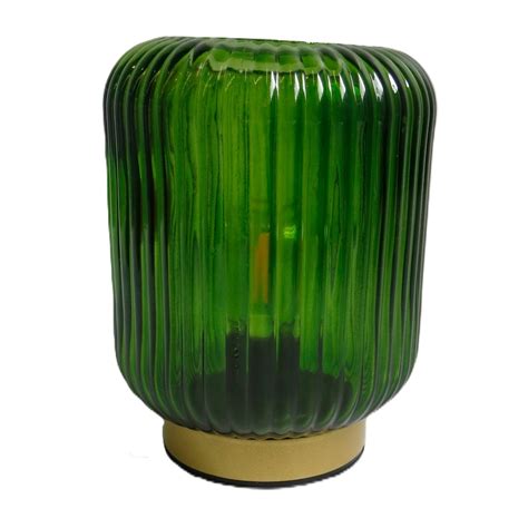 Bayswood Green Glass Table Lamp Tesco Groceries