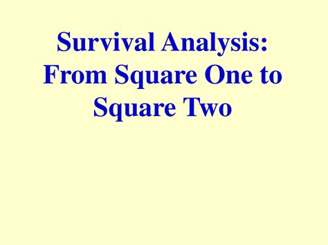 Survival Analysis Health Lecture Slides Docsity