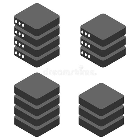Database Storage Icon With Shadow Internet Network Server Cloud Data