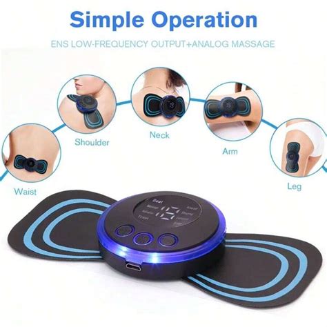 Smart Ems Mini Cervical Massage Patch Convenient Massager Home Electric