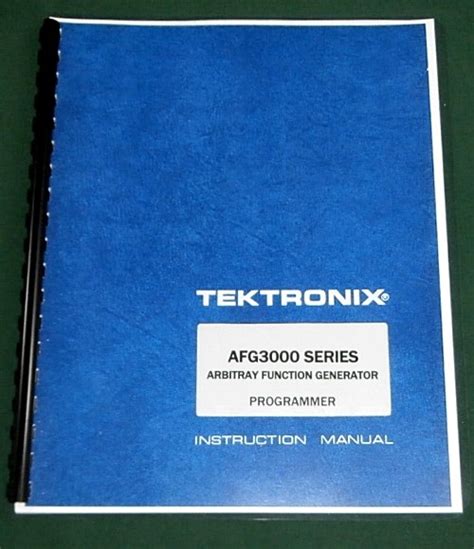 Tektronix Afg3000 Series Programmer Manual Comb Bound And Protective